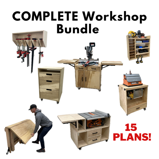 COMPLETE Workshop Plan Bundle - Written AND Video – Thomas Custom Woodworks