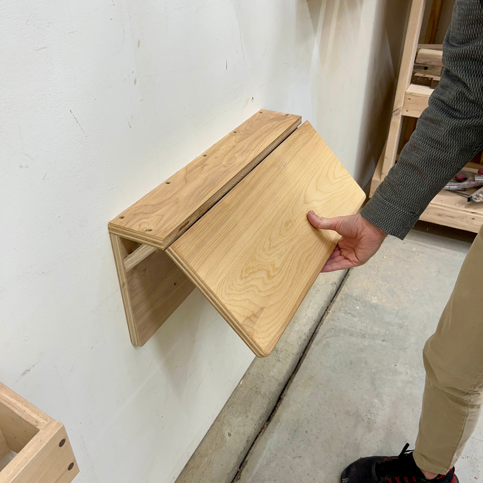 Compact Folding Desk Plans - Imperial AND Metric – Thomas Custom Woodworks