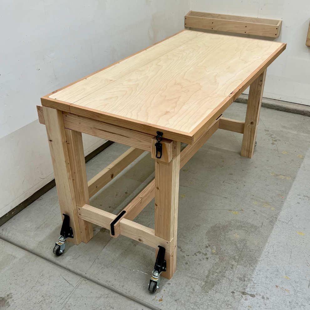 Middleweight Folding Workbench & Miter Saw Station Plan Bundle - Imper ...