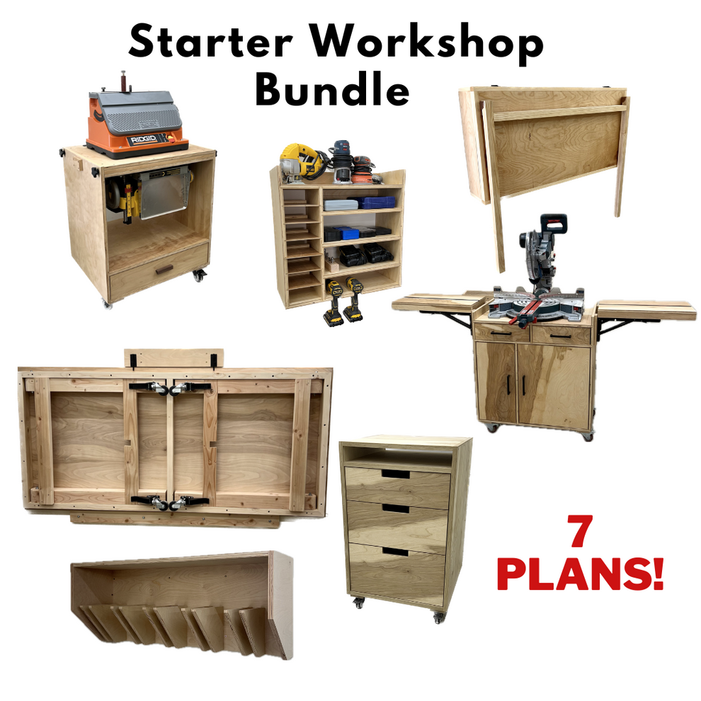 Starter Workshop Plans Bundle - 7 Written & Video Plans – Thomas Custom ...
