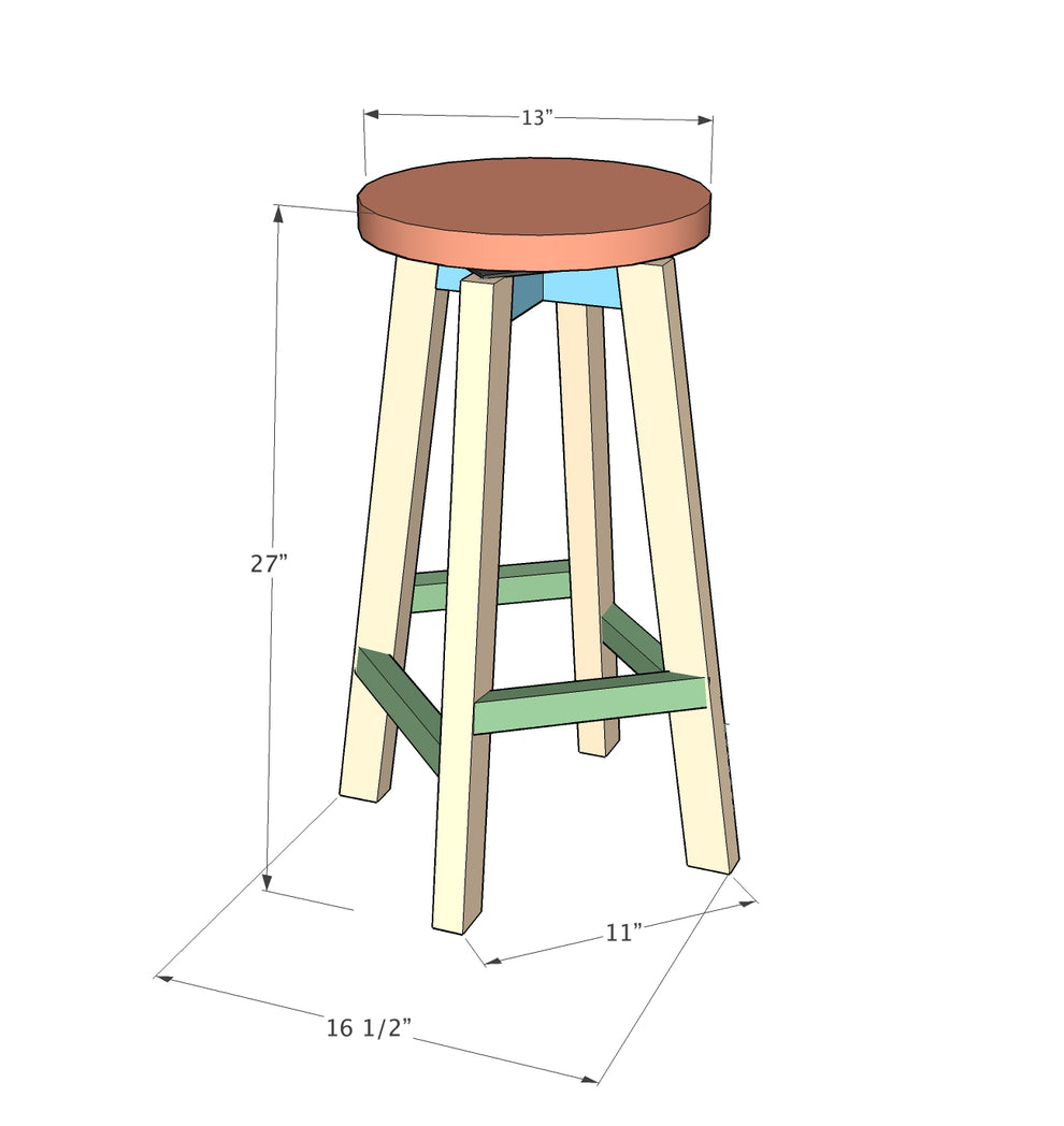 Foldable Workstation & Stool Plan Bundle - Written AND Video – Thomas ...