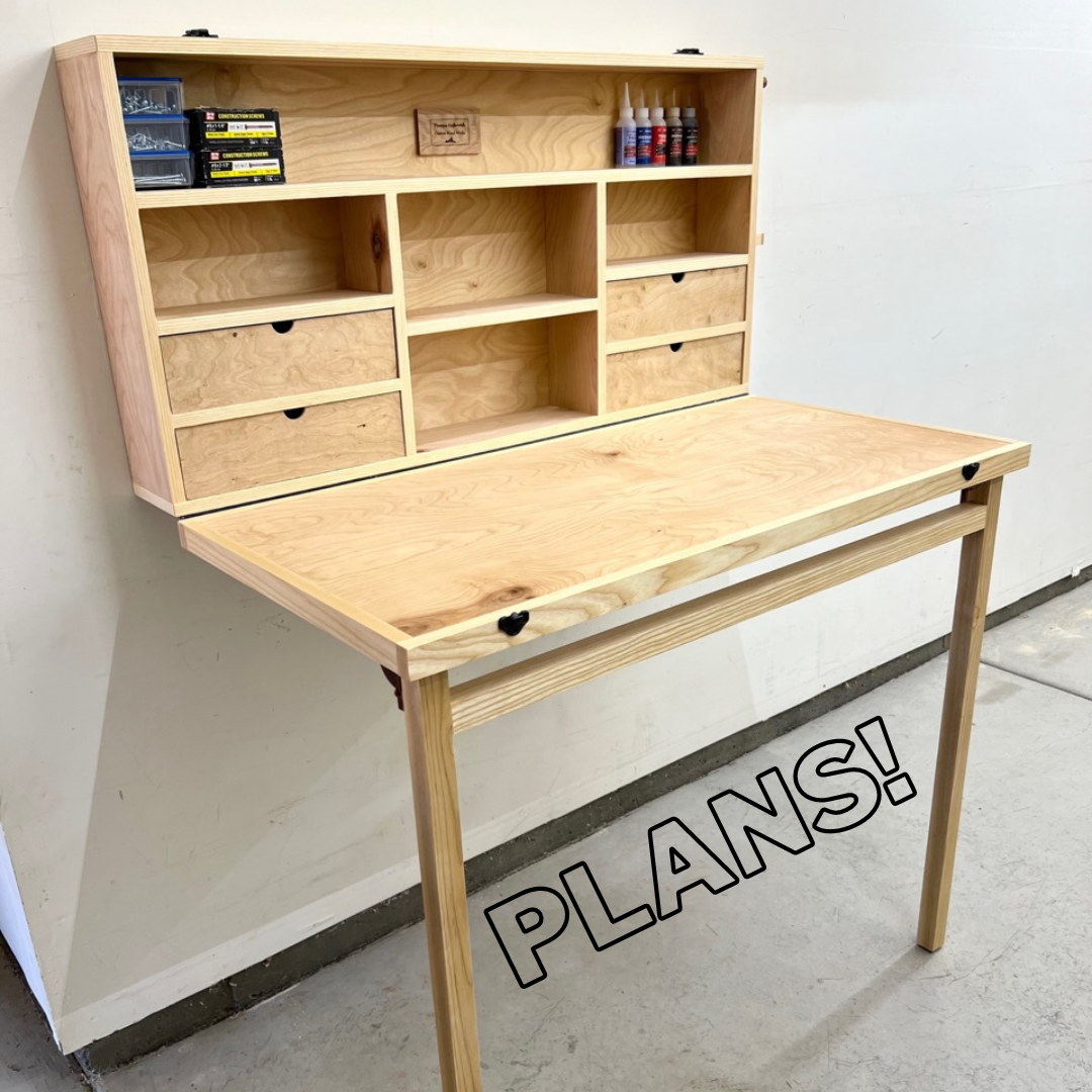 Foldable Workstation Plans - Written AND Video – Thomas Custom Woodworks
